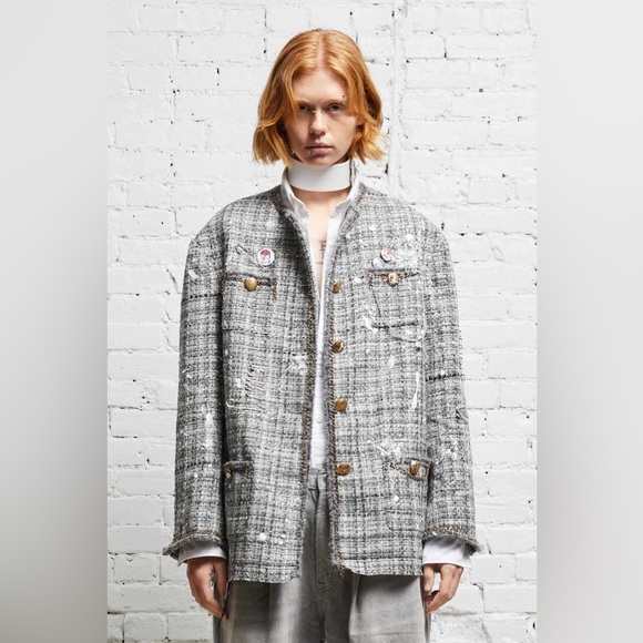 R13 | Jackets & Coats | R3 Slouch Tweed Jacket Size Medium | Poshmark
